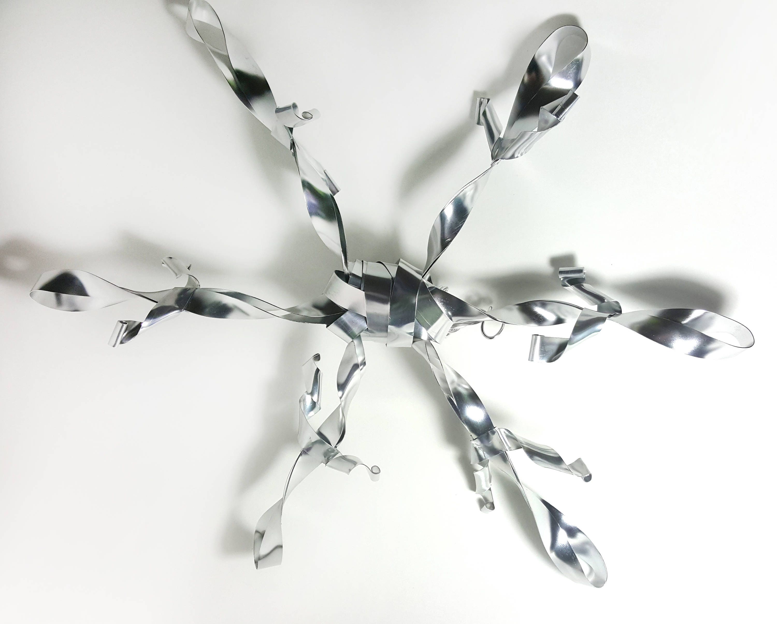 XL Silver Snowflake Tree Topper - Extra Large Classic Metal Handmade ...