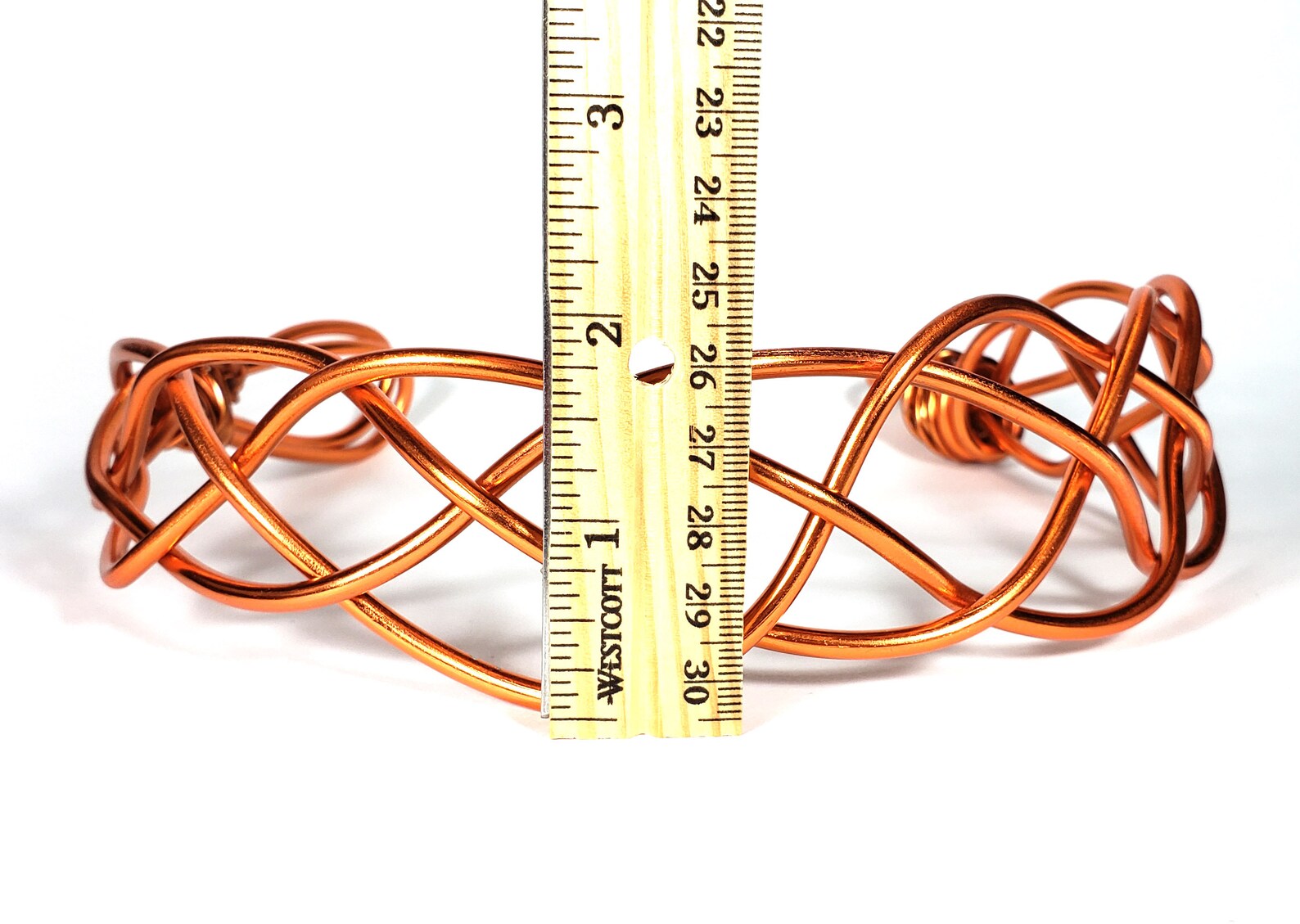 Big Braided Copper Crown Big Quadbraid metal crown | Etsy