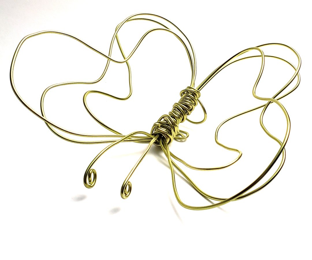 Green Butterfly Tree Topper- Wire, Handmade - Etsy