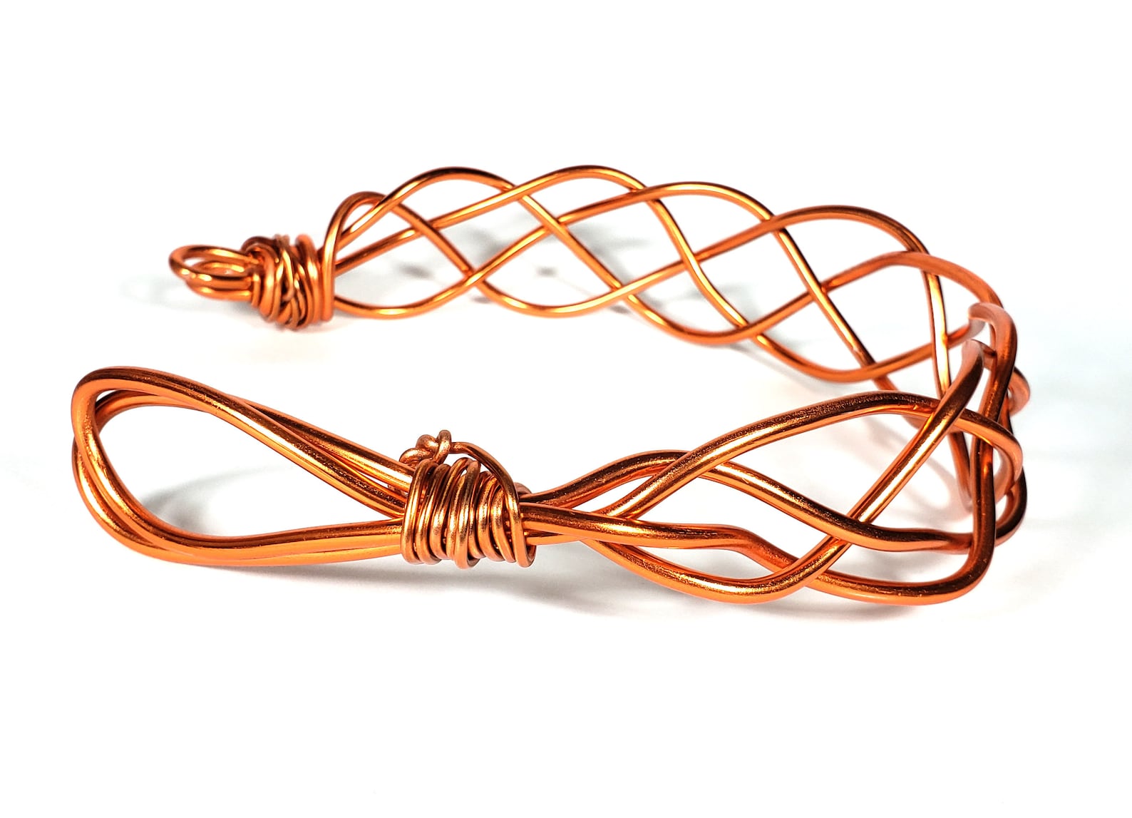 Big Braided Copper Crown Big Quadbraid Metal Crown - Etsy