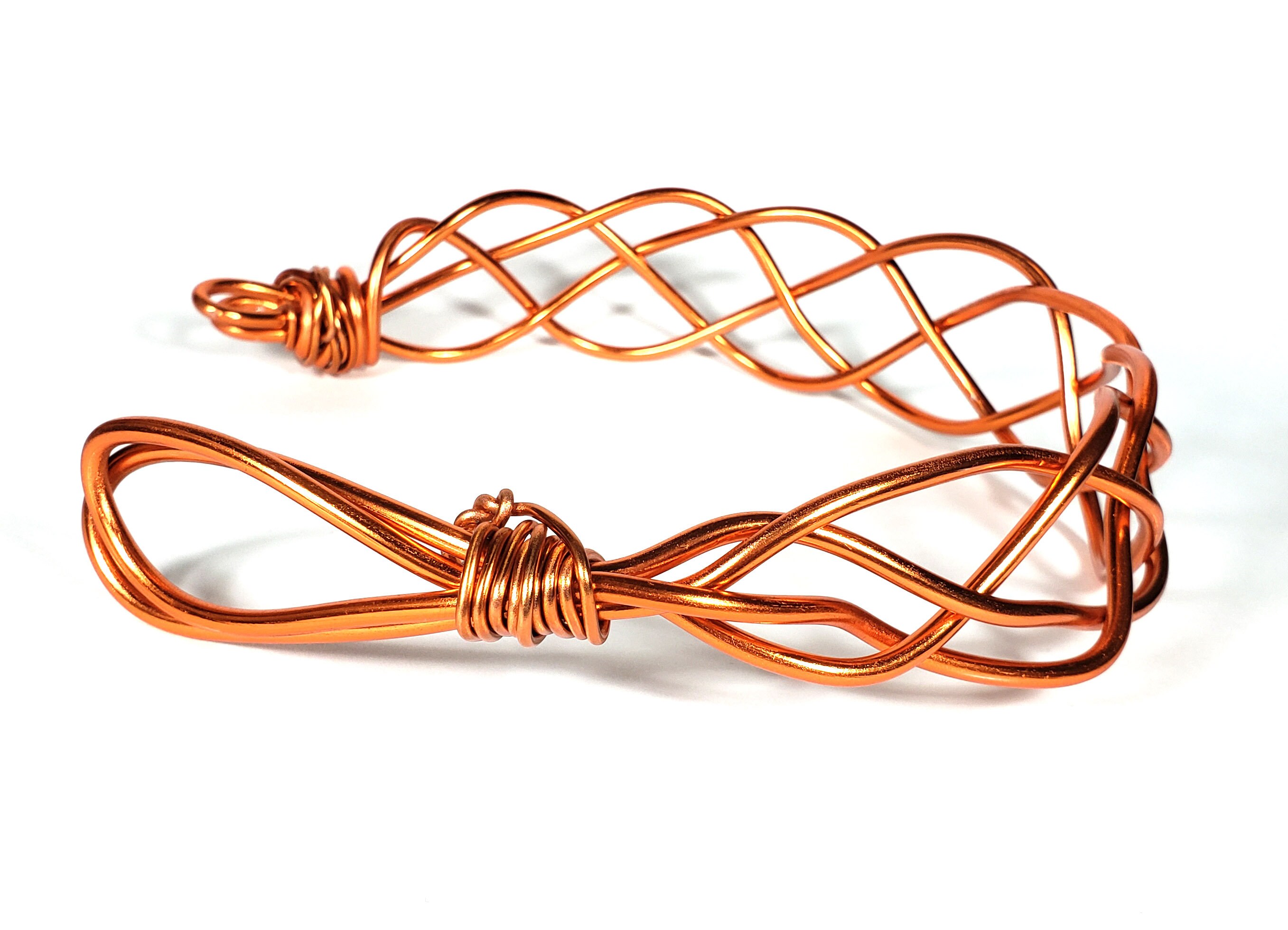 Big Braided Copper Crown Big Quadbraid metal crown | Etsy