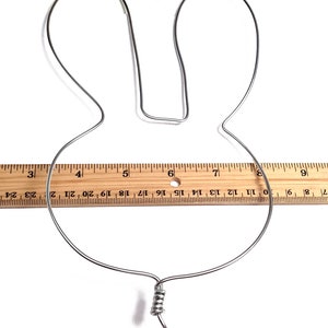 Big Silver Bunny Rabbit Tree Topper Wire Handmade Tree Topper Bunny ...