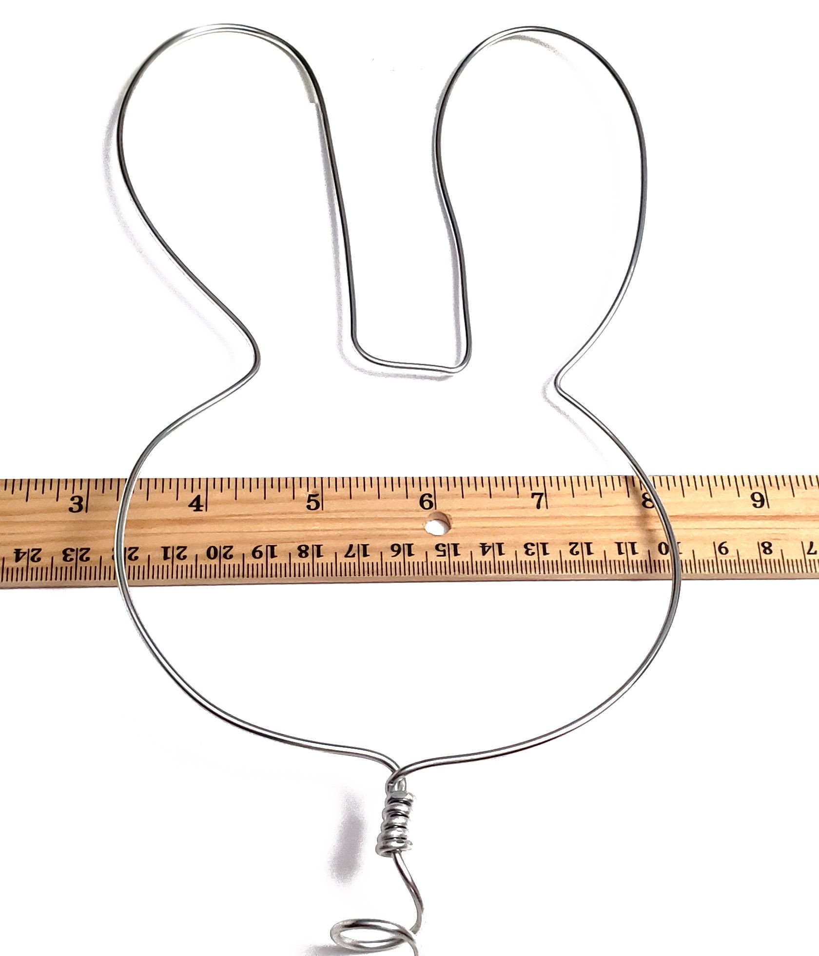 Big Silver Bunny Rabbit Tree Topper Wire Handmade Tree Topper Bunny ...