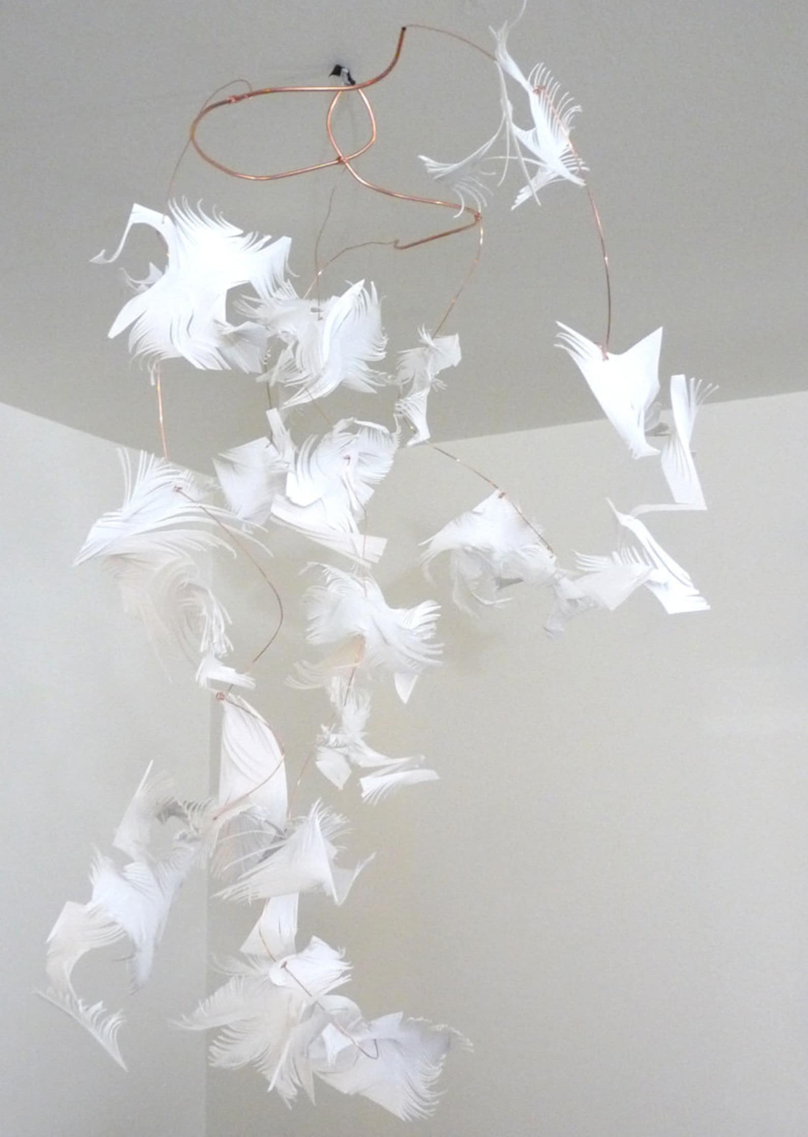 Wind Hanging Cut Paper Sculpture on Copper Hand Cut - Etsy