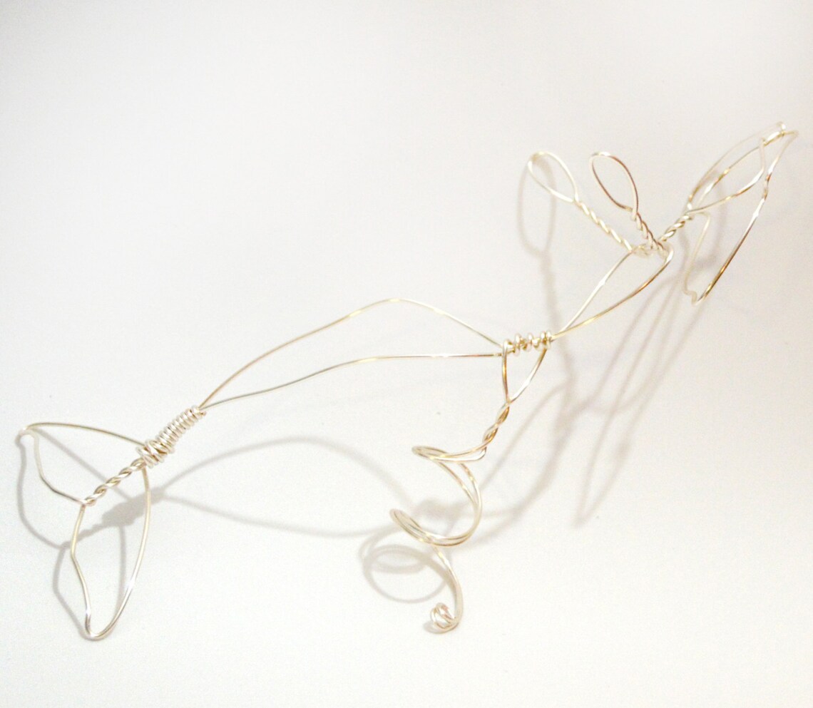 Silver Wire Mermaid Tree Topper M/l christmas Tree Topper - Etsy