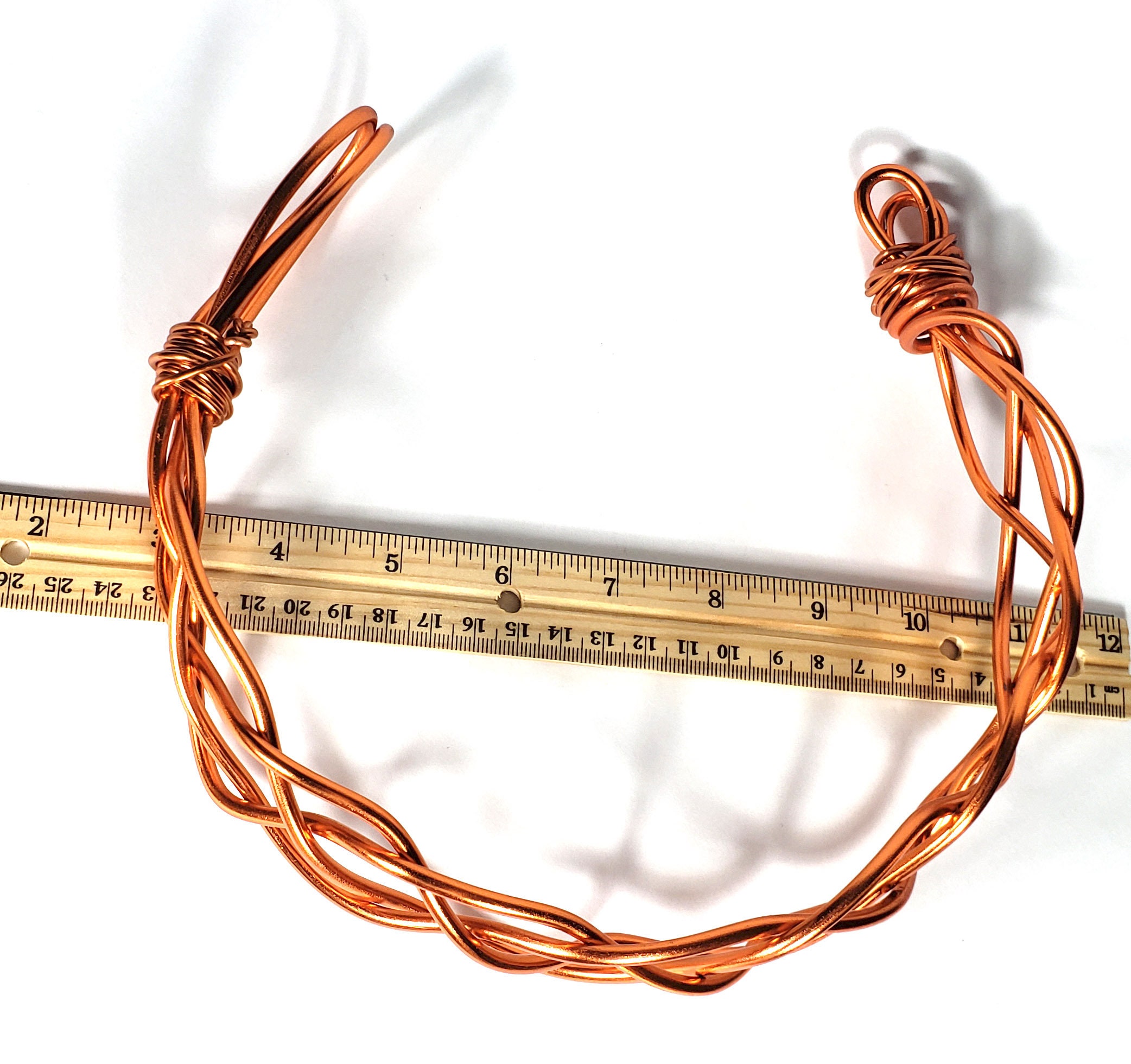 Big Braided Copper Crown Big Quadbraid metal crown | Etsy