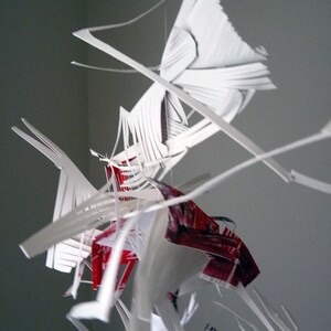 Strand- Hanging Sculpture Cut Paper Mobile - Etsy