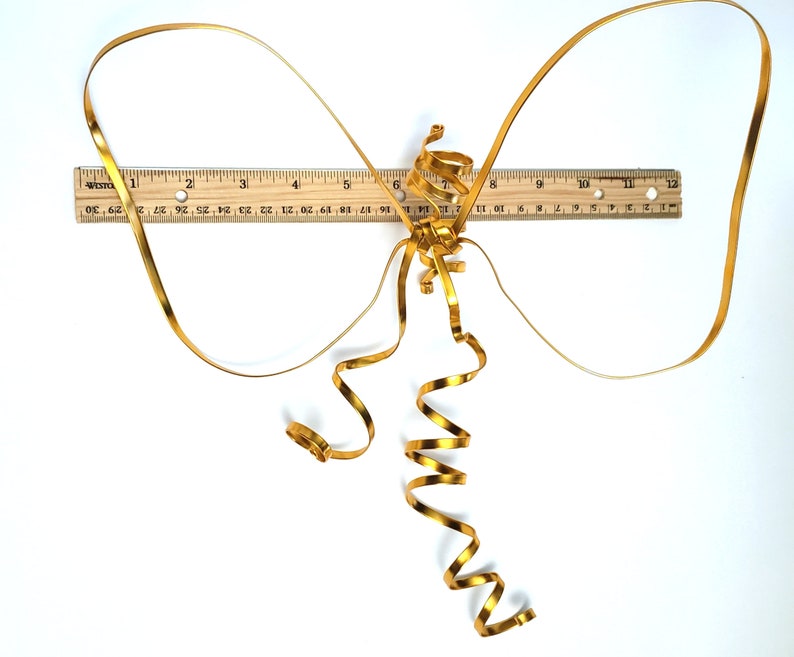 XL Elephant Ear Bow Tree Topper - Metal Handmade Tree Topper- Golden ...