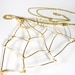 Large Golden Spider Web Necklace - Gold Extra Long Pendant Handmade ...