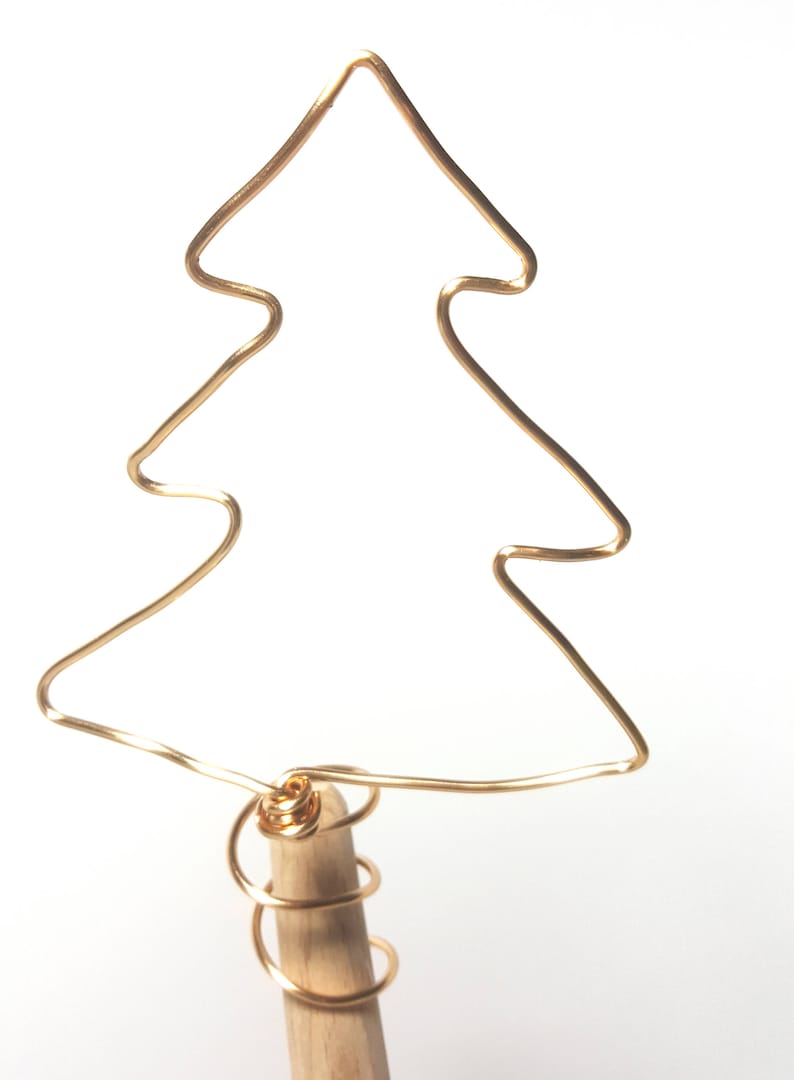 Tree Outline Tree Topper Metal Handmade Tree Topper Wire - Etsy