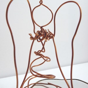 Copper Angel - Medium Large Wire Angel - Rustic Copper Angel for ...