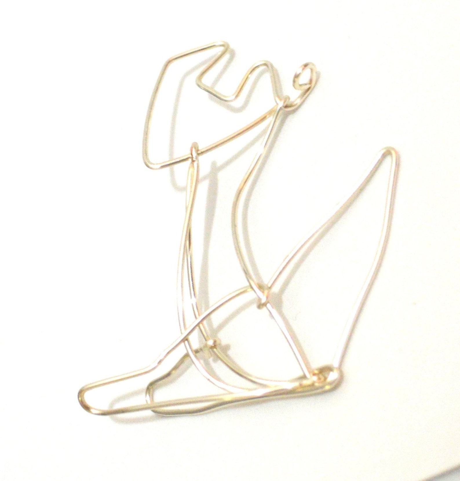 Silver Fox Wire Ornament Wire Fox Ornament / Pendant - Etsy