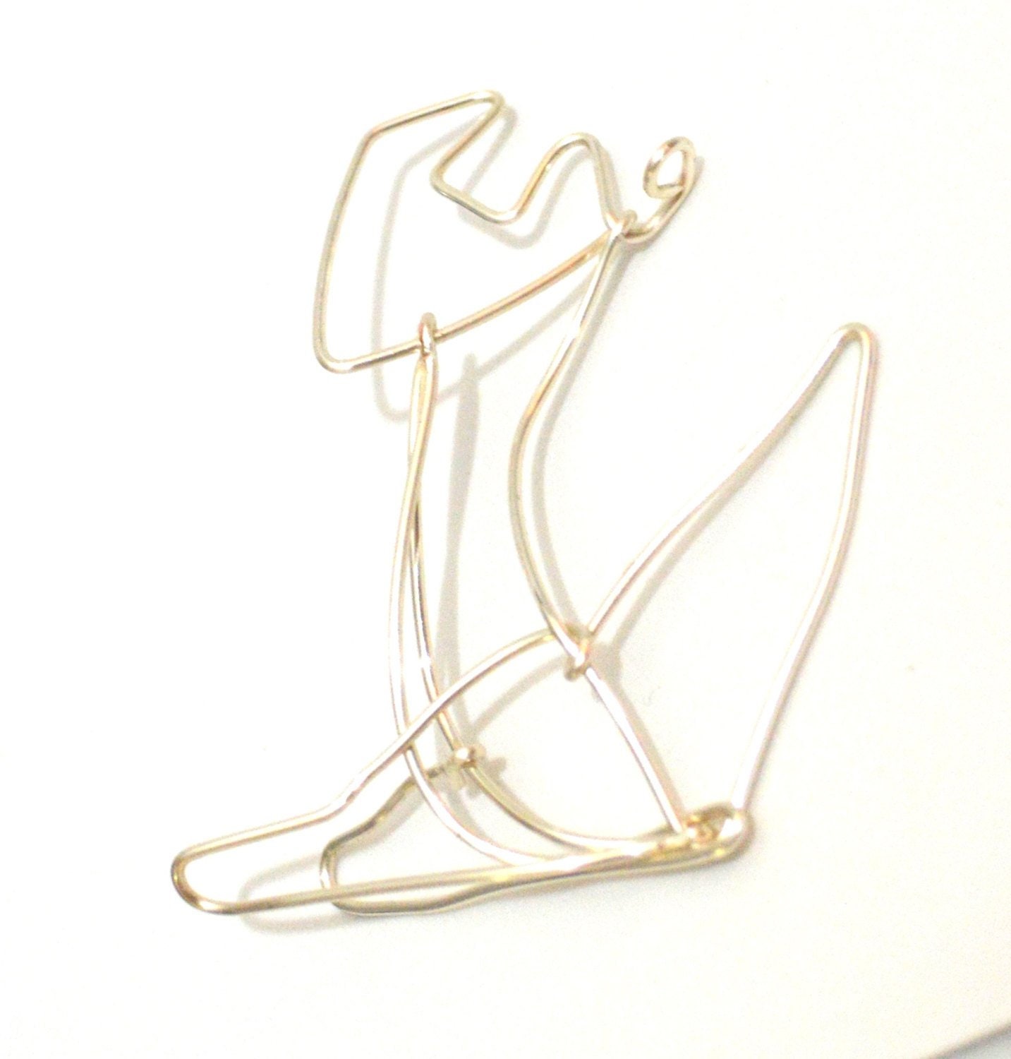 Silver Fox Wire Ornament Wire Fox Ornament / Pendant - Etsy