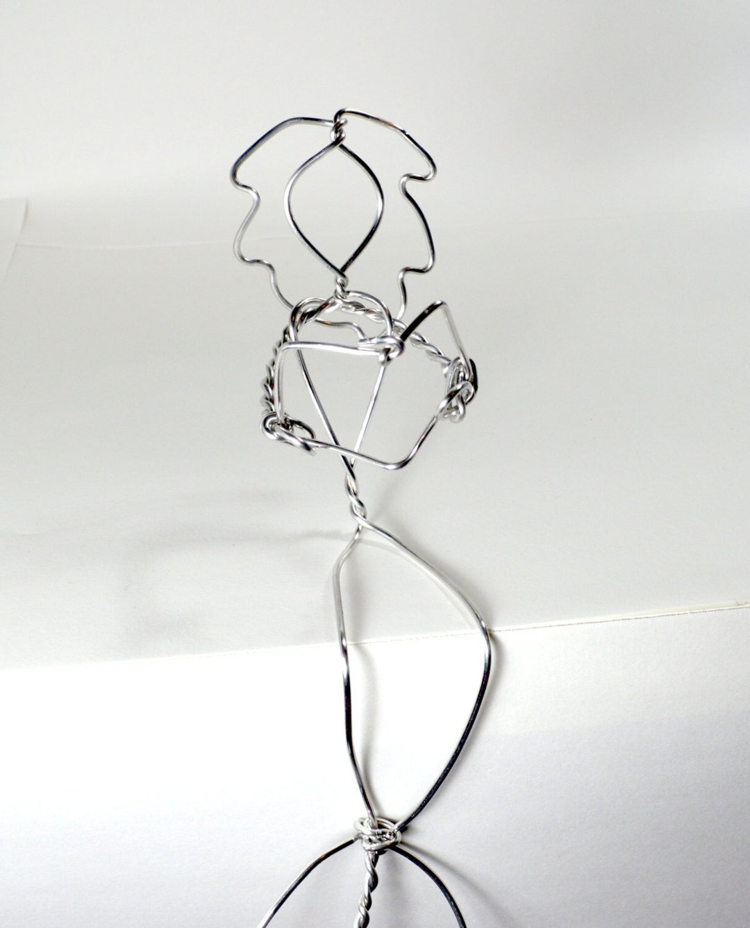 Silver Bookshelf Mermaid - Reading a Book, Mermaid Wire Sculpture Sits ...