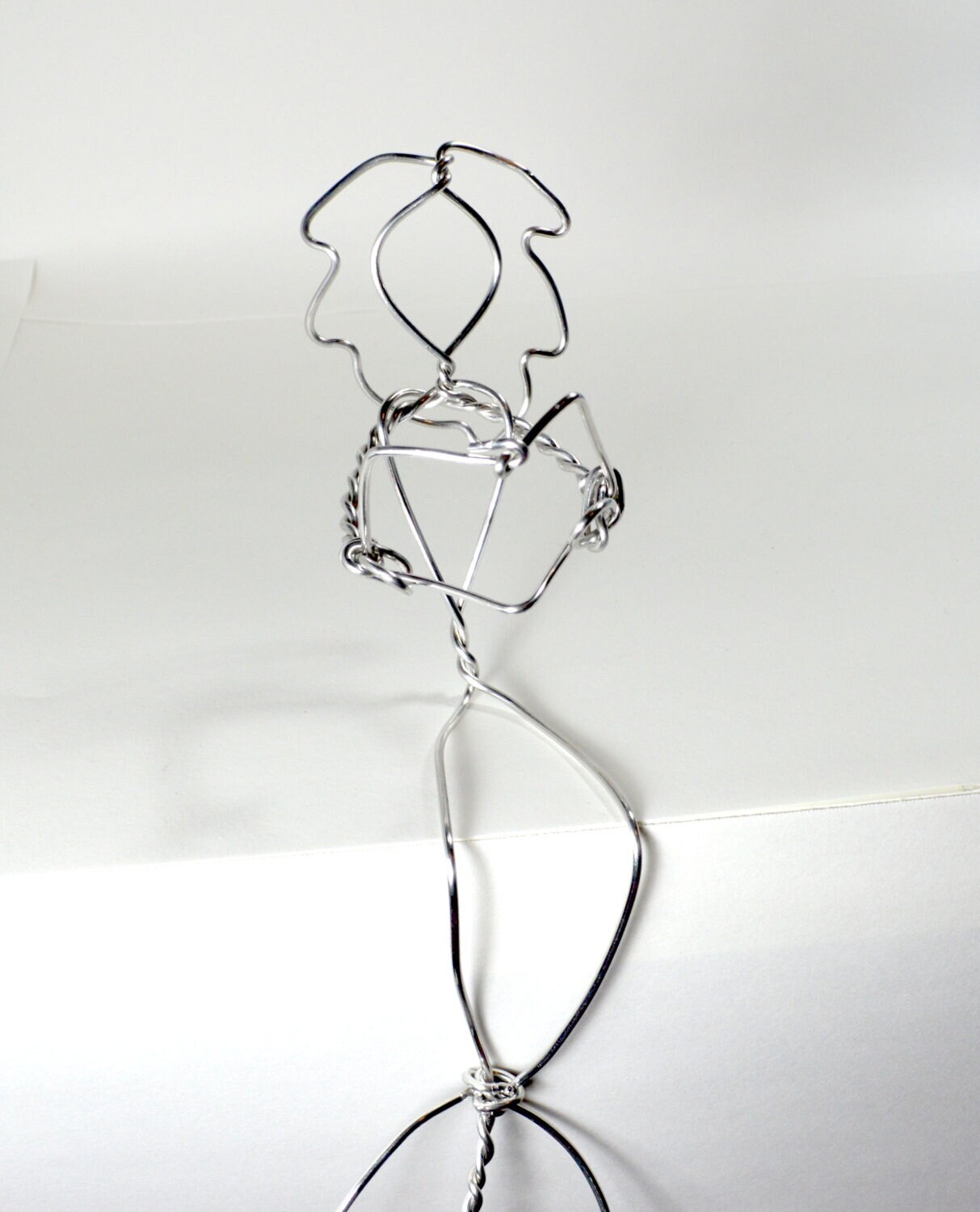 Silver Bookshelf Mermaid - Reading a Book, Mermaid Wire Sculpture Sits ...