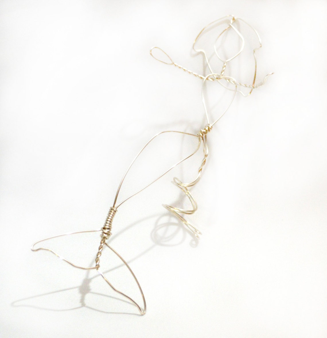 Silver Wire Mermaid Tree Topper M/l christmas Tree Topper - Etsy