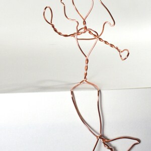 Copper Bookshelf Mermaid - Short Tail Wavy Hair, Mermaid Wire Sculpture ...