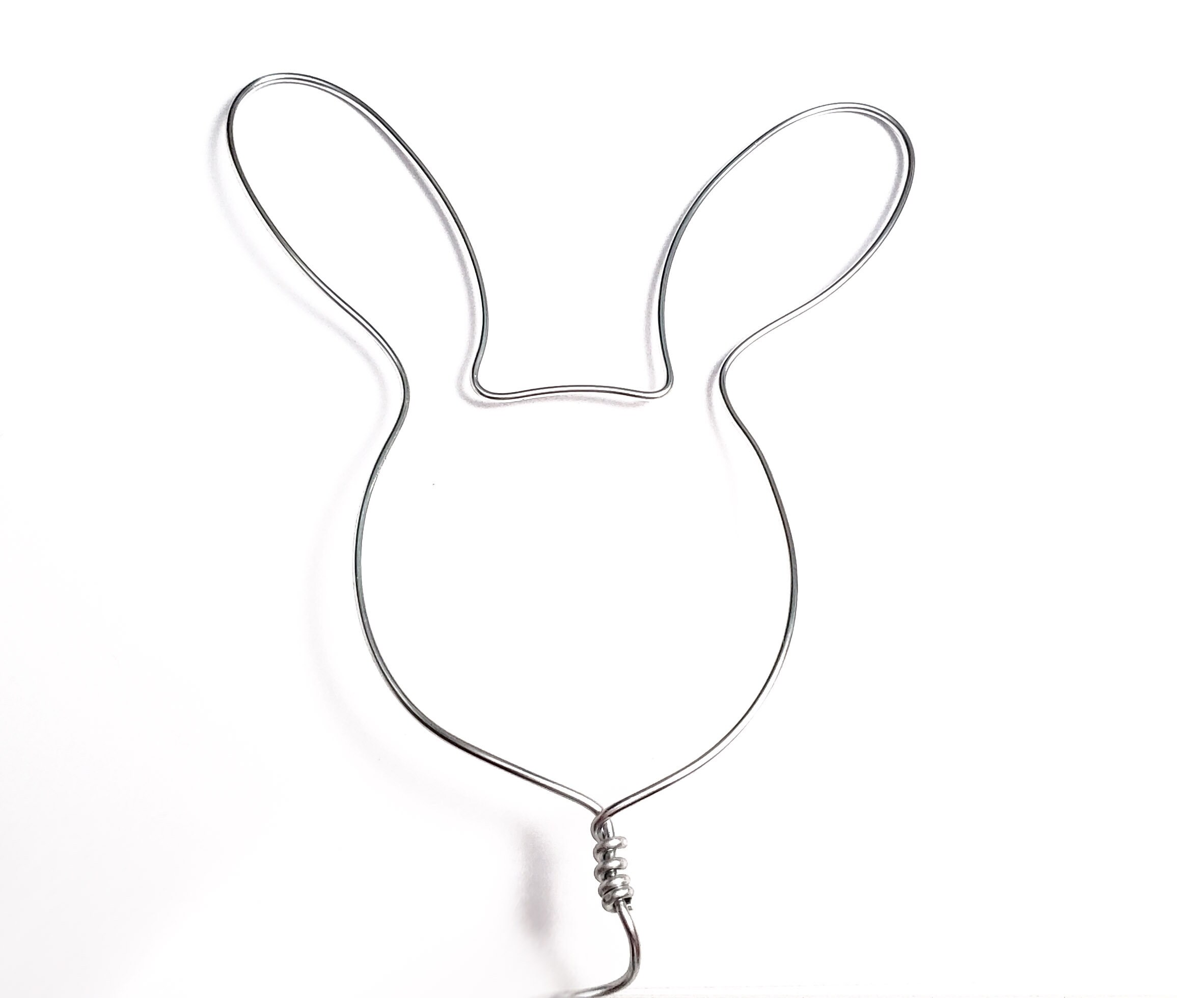 6 Silver Bunny Rabbit Tree Topper Wire Handmade Tree - Etsy