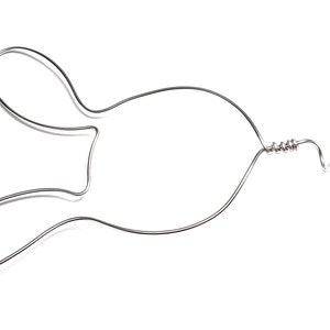 6" Silver Bunny Rabbit Tree Topper- Wire Handmade Tree Topper - Bunny ...