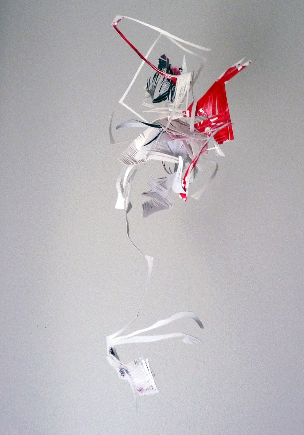 Strand hanging sculpture cut paper mobile | Etsy