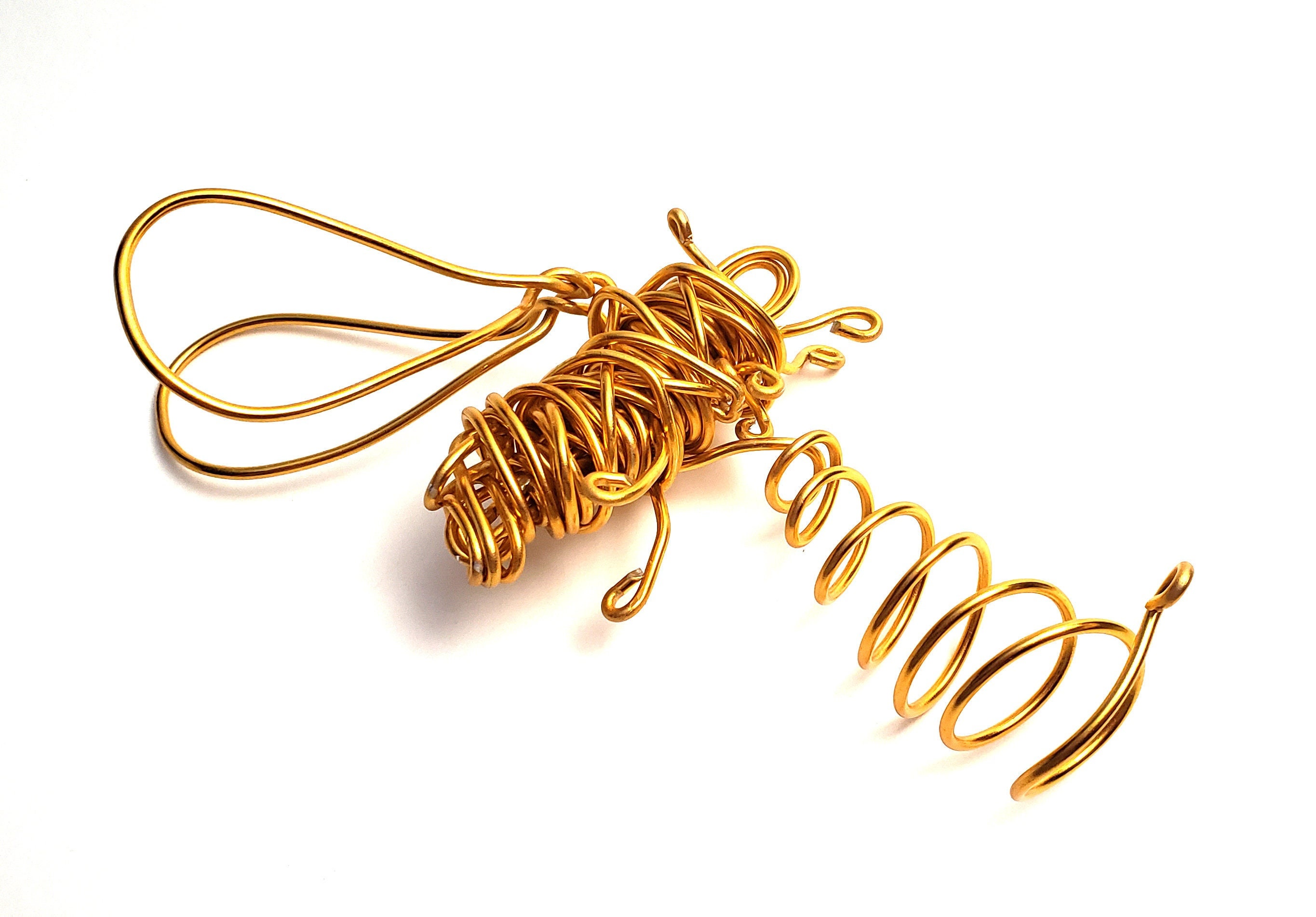 Mini Chubby Golden Bee Tree Topper Bottle Topper Wire Bee - Etsy