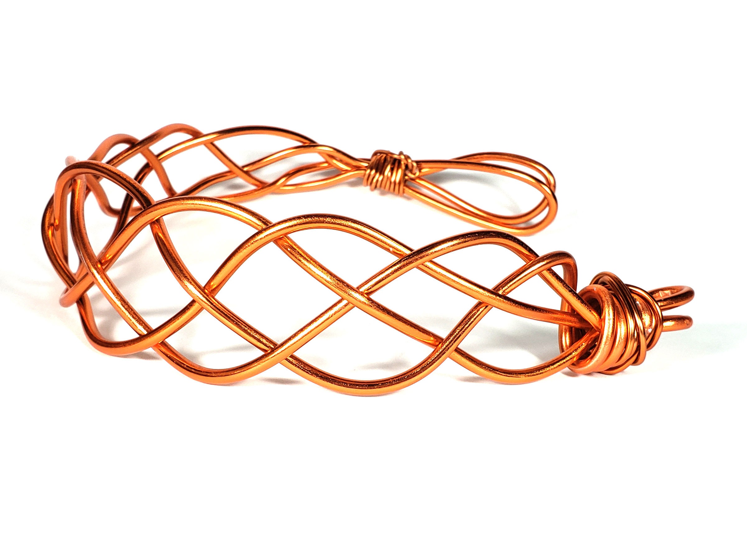 Big Braided Copper Crown Big Quadbraid metal crown | Etsy