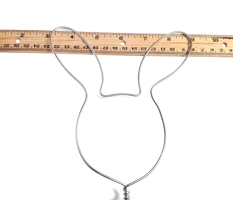 6 Silver Bunny Rabbit Tree Topper Wire Handmade Tree | Etsy