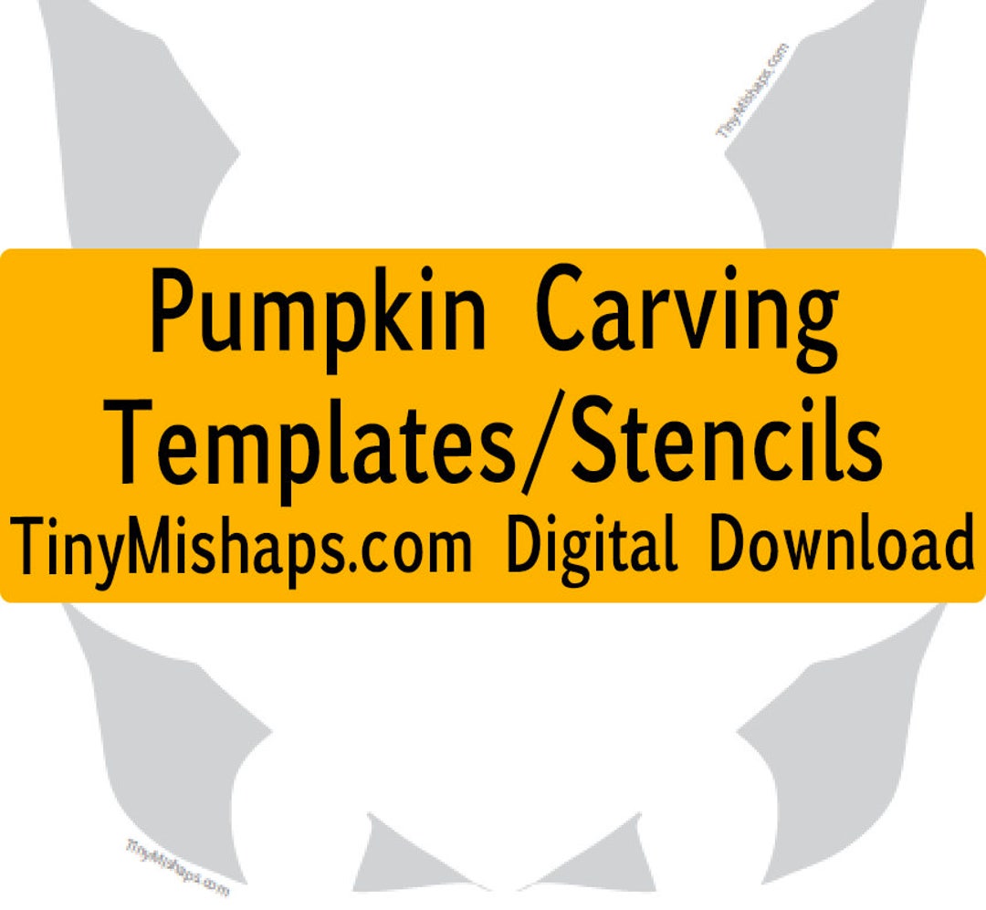Build a Face Jack-o-lantern Pumpkin Carving Stencil Template Super Pack ...