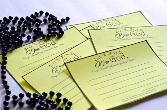 Dear God - Personalized Prayer Request Cards - Etsy