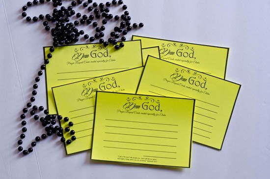 Dear God - Personalized Prayer Request Cards - Etsy