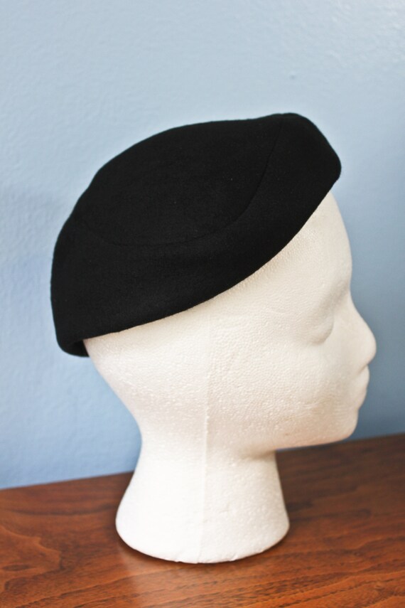 Fifties Era Reisfield's Black Calot Style Hat, Circa … - Gem