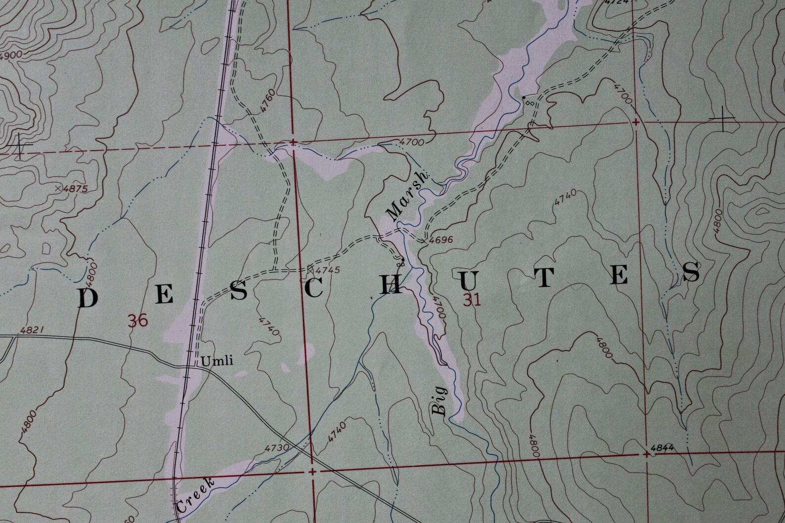 Vintage Map of the Crescent Lake Quadrangle Oregon C1967 - Etsy