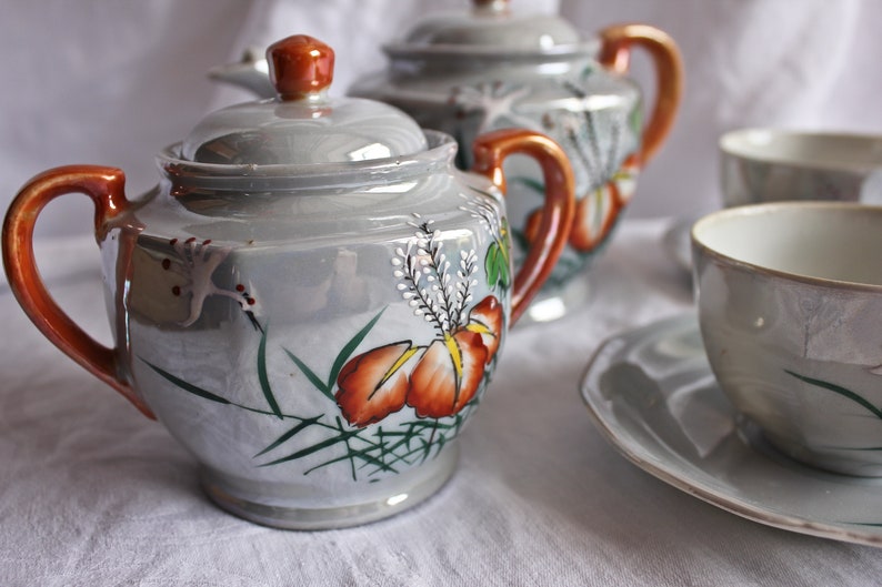 Vintage Hand Painted Six Piece Trico Tea Set C1940s 50s - Etsy