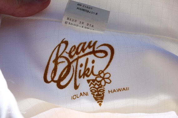 Beau Tiki White and White Lace Button Down Shirt, Cir… - Gem