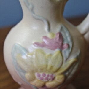 Small Pink and Yellow Hull Pitcher, Circa 1950s, Fifties Era Hull Mini ...