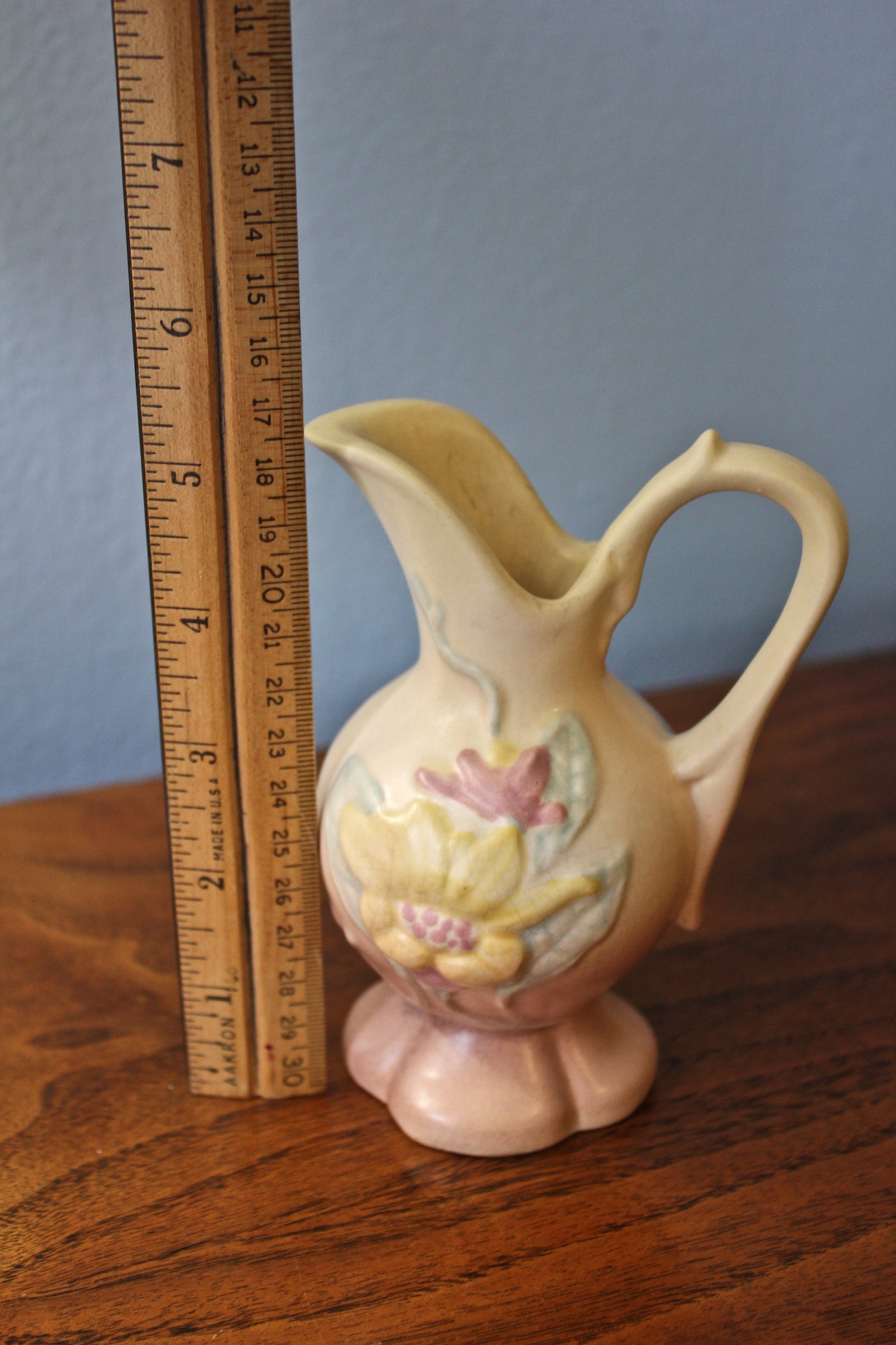 Small Pink and Yellow Hull Pitcher Circa 1950s Fifties Era - Etsy