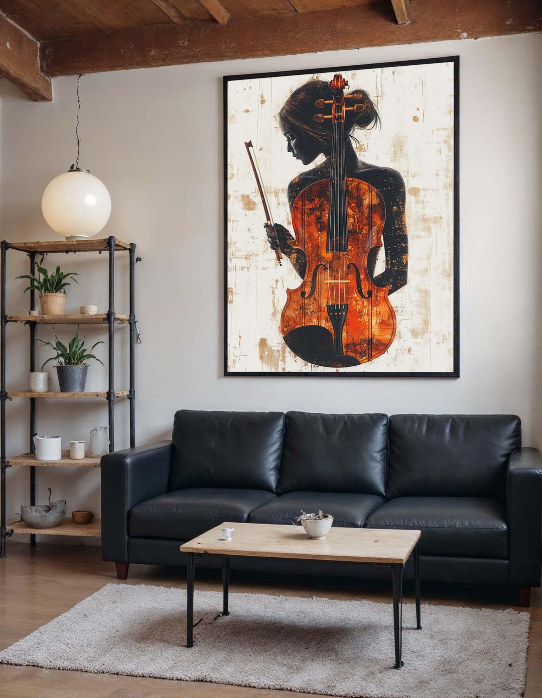 Elegant Woman Cello Canvas, Musical Art Portrait, Feminine Wall Decor ...