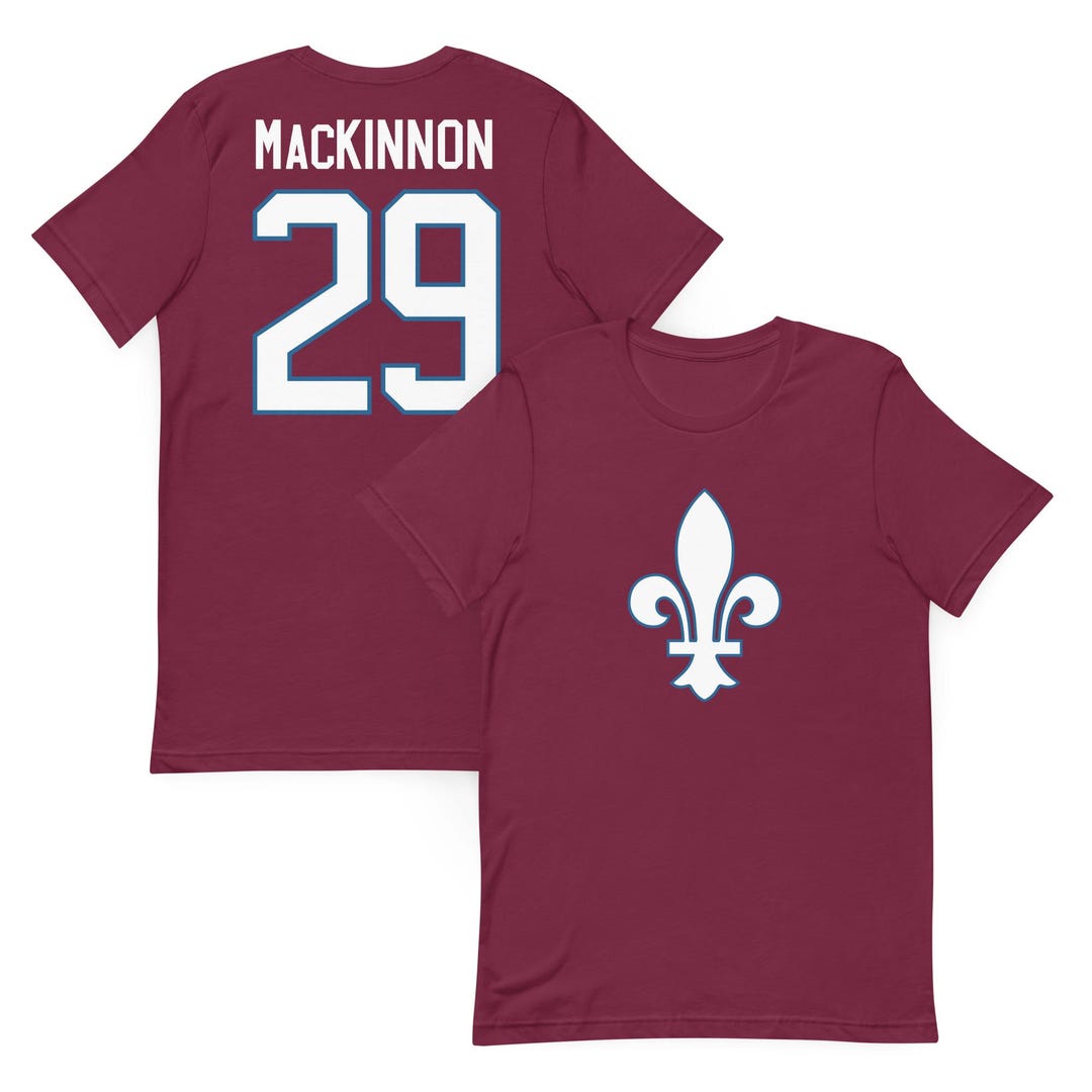 Vintage Reverse Retro Nathan Mackinnon Colorado Avalanche Quebec ...