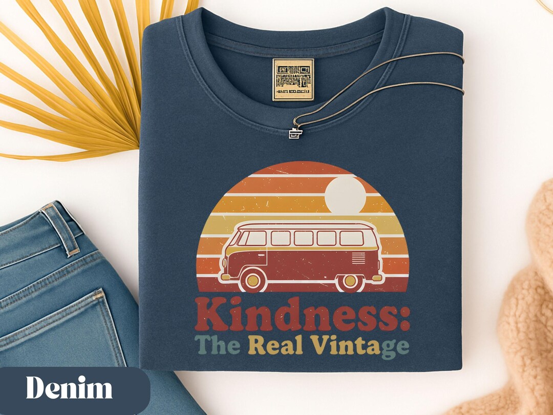 Retro Sunset Volkswagen T3 Graphic Shirt, Kindness is the Real Vintage ...