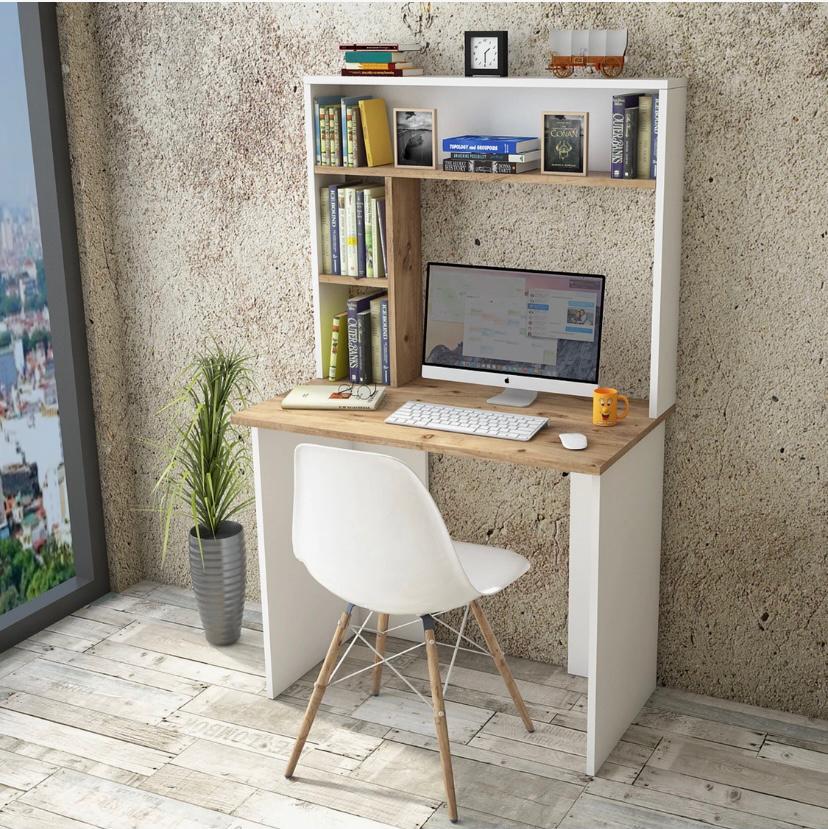 Computer Desk. Young Children's Study Desk With Bookcase. Teen Room ...