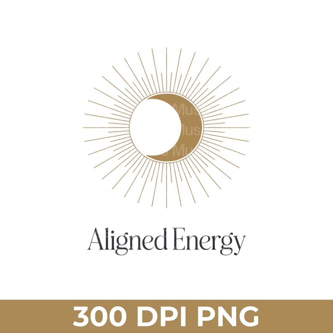 Aligned Energy PNG | Spiritual Aesthetic PNG | Boho Sun and Moon Design ...