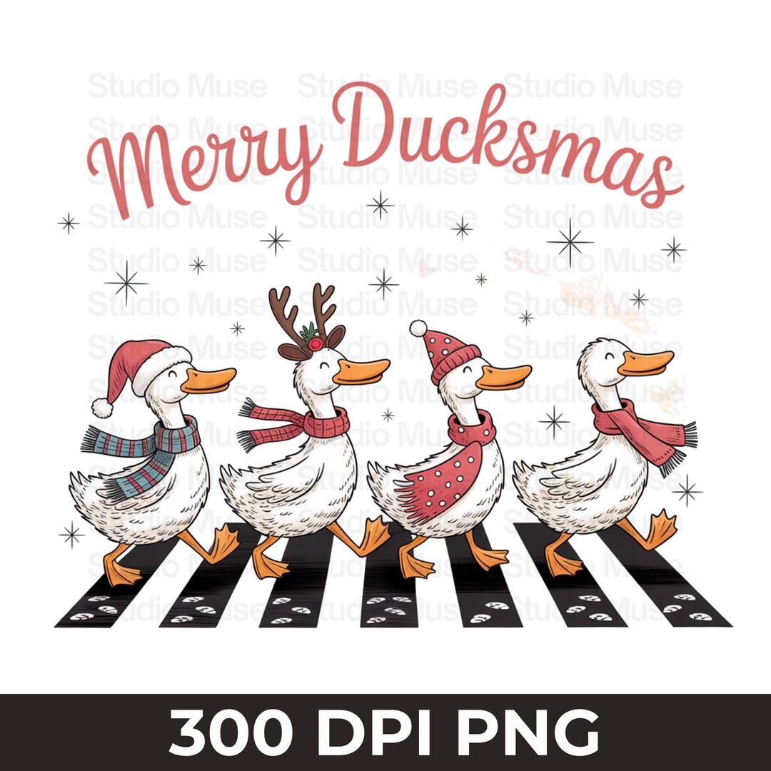 Christmas Duck PNG Funny Holiday Ducks Clipart, Cute Merry Ducksmas ...