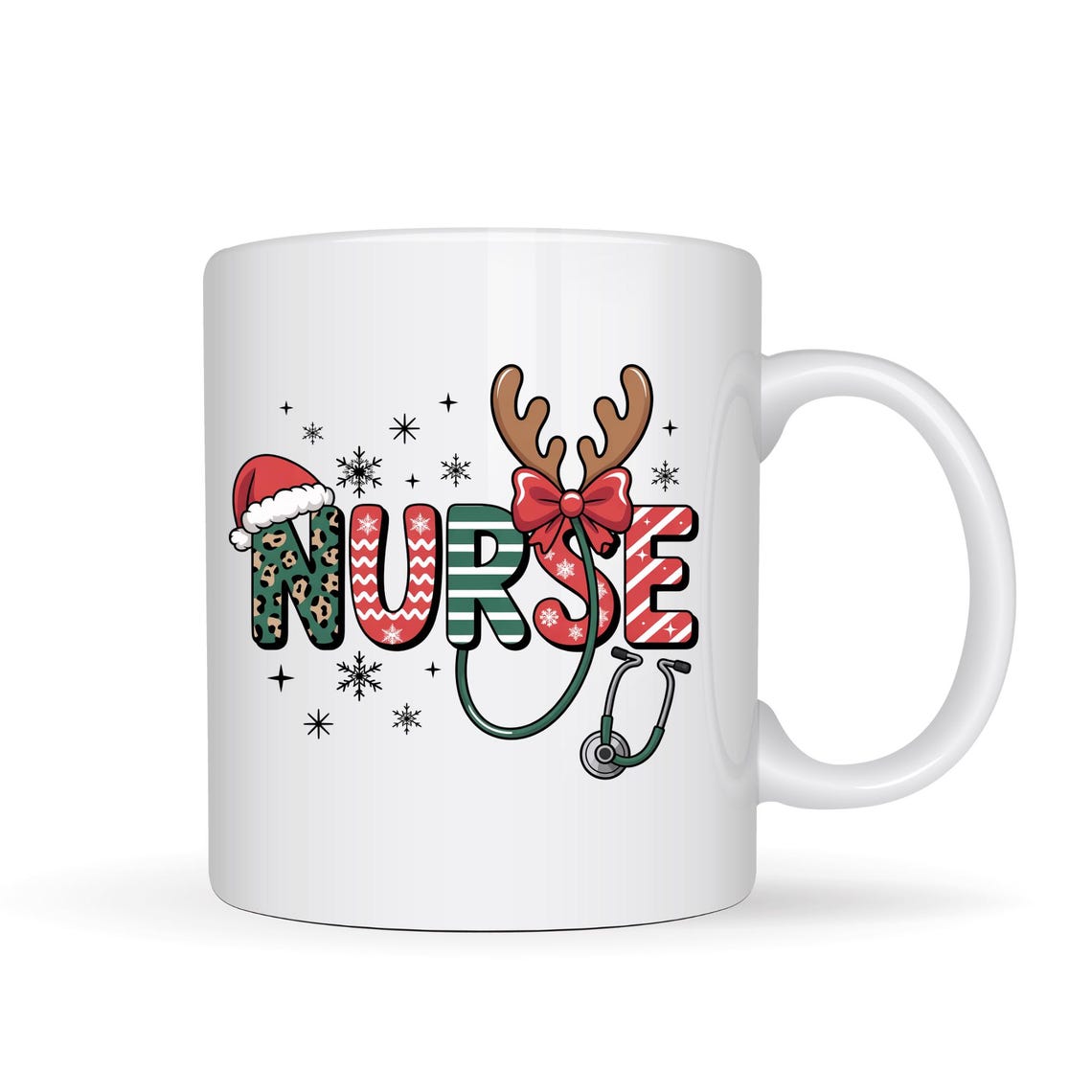 Christmas Nurse PNG, Festive Nurse Sublimation Design, Christmas Gift ...