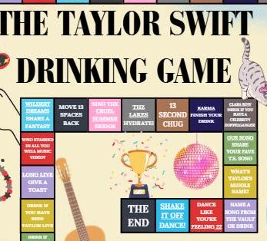 Taylor Swift Drinking Game - Etsy