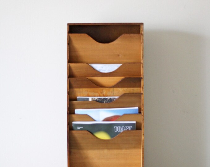 Wooden Magazine File Cabinet - Etsy