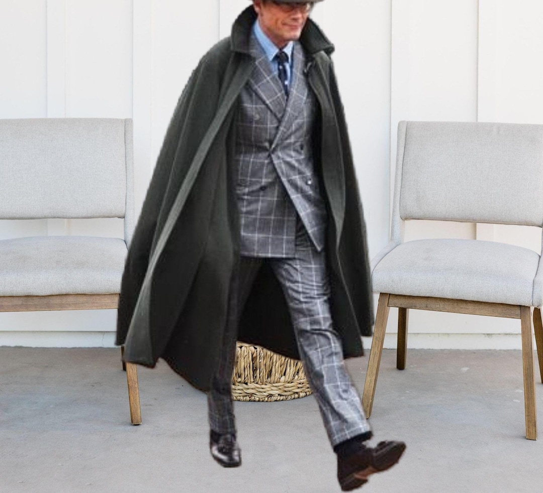Mens Wool Cape Coat Modern Sophistication With a Classic Twist for ...