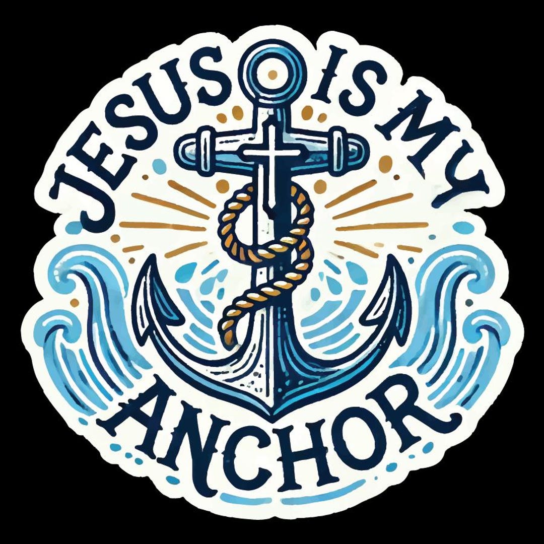 Jesus is My Anchor Religious Christian Sticker - Etsy