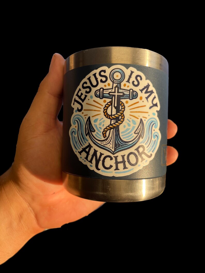 Jesus is My Anchor Religious Christian Sticker - Etsy