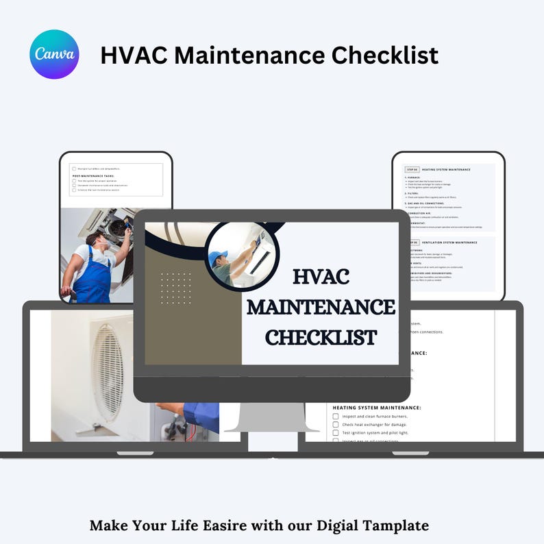 Hvac Maintenance Checklist, Ventilation System Maintenance List, Home ...