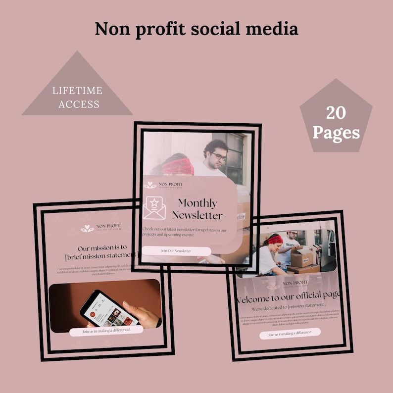 Non Profit Instagram Template, Fundraising Social Media Post, Pick a ...